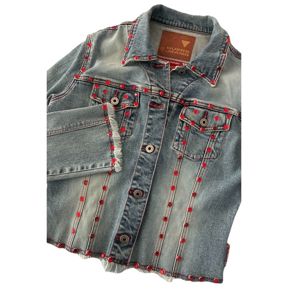 Guess | Jackets & Coats | Vtg Guess Jeans Denim Jacket Womens M Blue ...